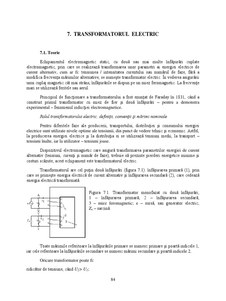 11 - Transformatorul Electric 2 | PDF
