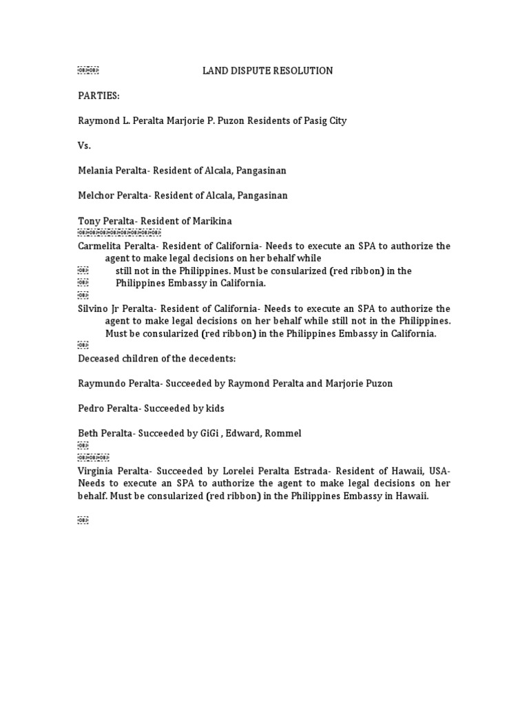 LAND DISPUTE RESOLUTION From Karen | PDF | Concurrent Estate | Urban