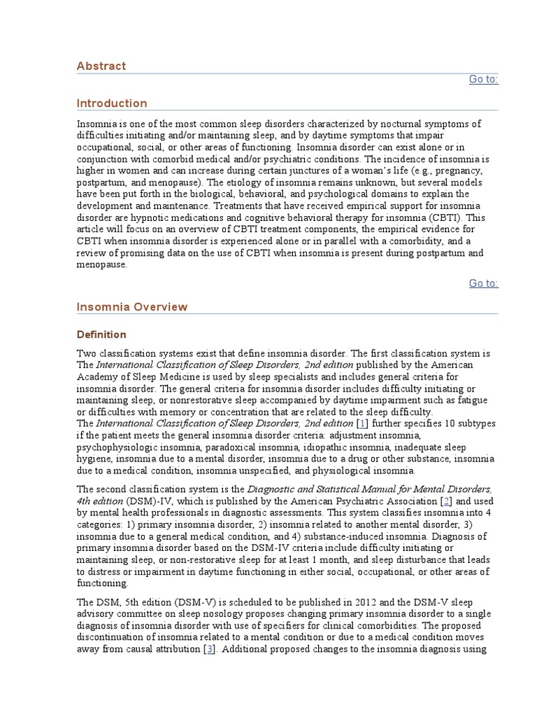 Go To:: 4th Edition (DSM) - IV, Which Is Published by The American ...