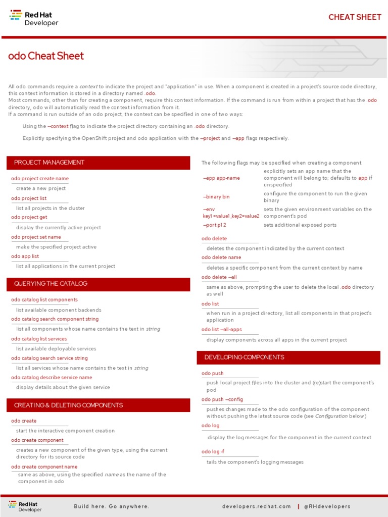 Odo Cheat Sheet | PDF | Computing | Business