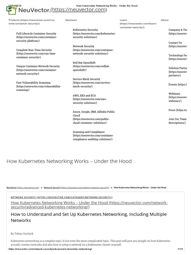 How Kubernetes Networking Works - Under The Hood | PDF | Port (Computer ...