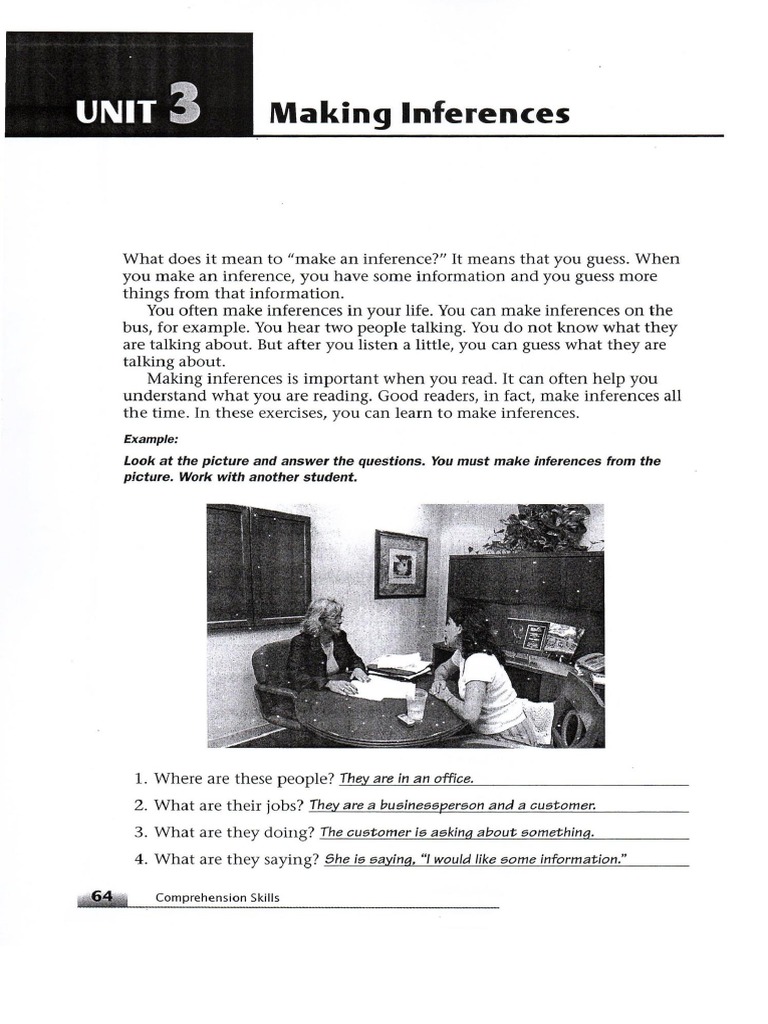 UNIT 3 Making Inferences | PDF