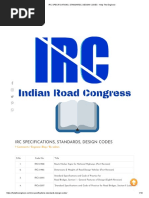 IRC Codes-List | PDF | Road | Road Surface