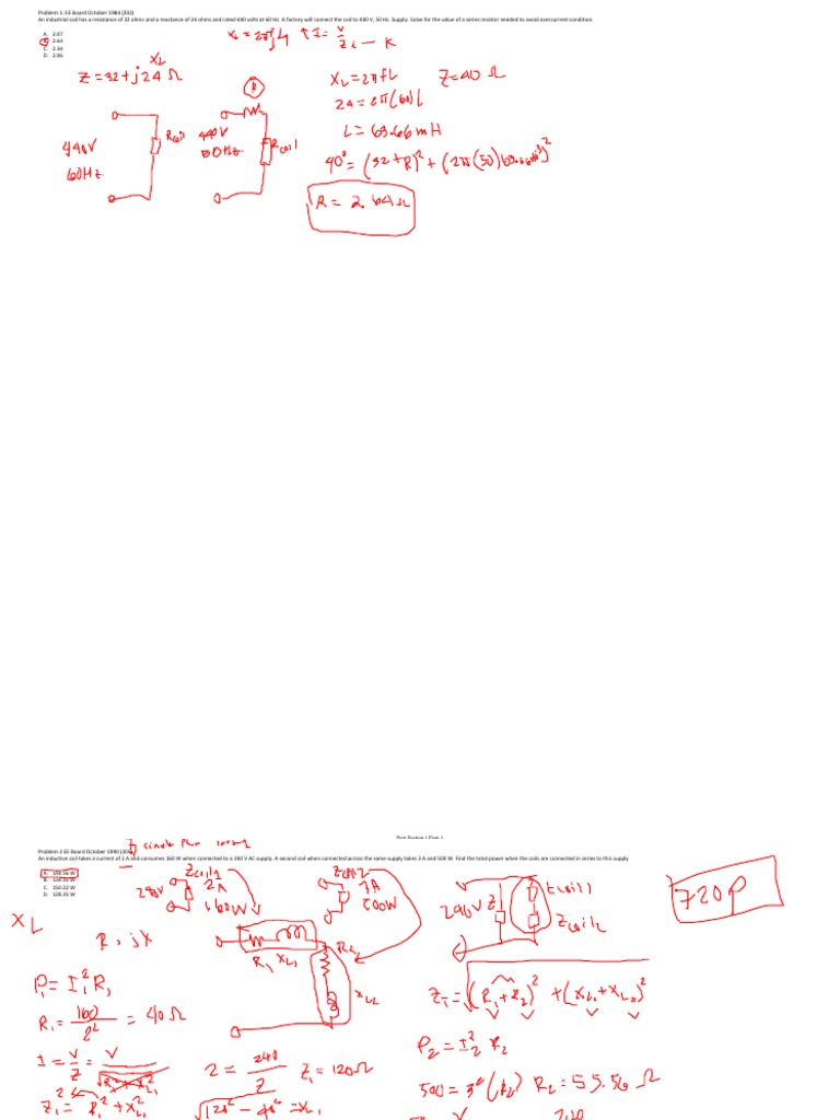 Electrical Engineering Problems | PDF | Science & Mathematics