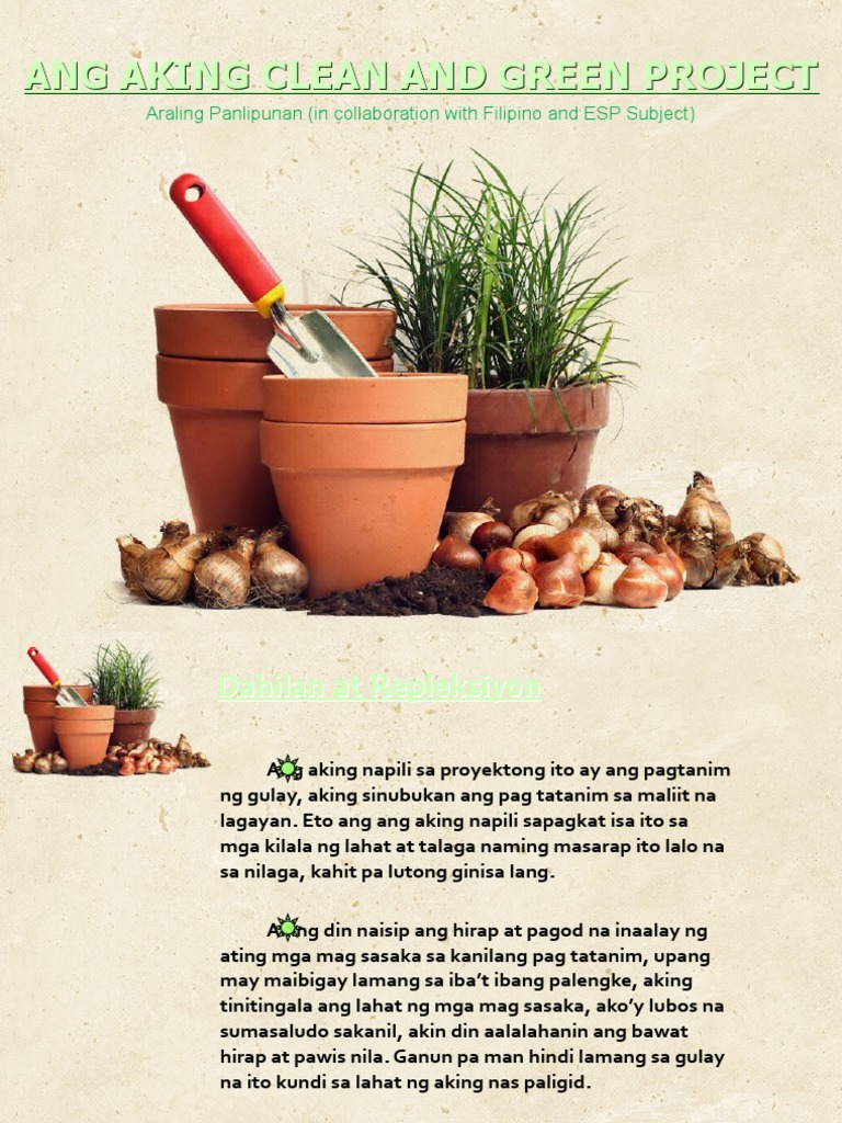 Ang Aking Clean and Green Project | PDF
