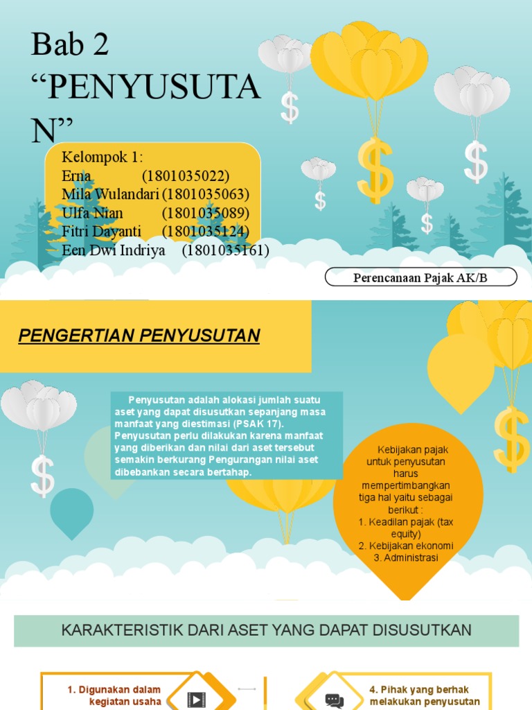 Kelompok 1 - Bab 2 - Penyusutan - Perencanaan Pajak | PDF