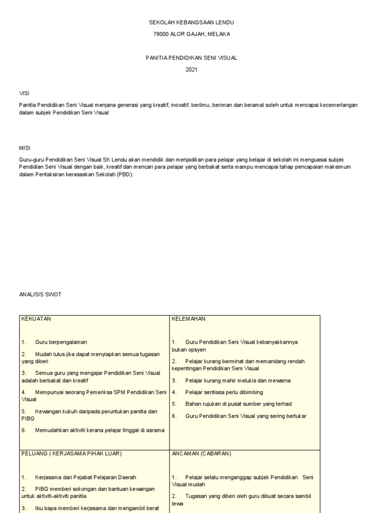 Contoh Perancangan PSV | PDF