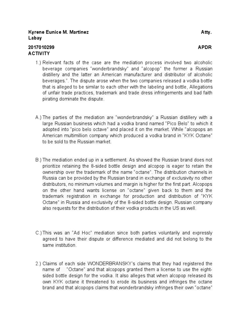 APDR | PDF | Mediation | Business Law