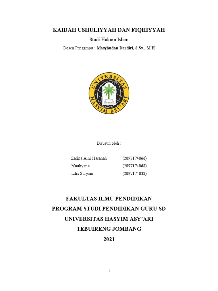 Kel.7 - Kaidah Ushuliyah Dan Fiqhiyah - Hukum Islam | PDF | Sains ...