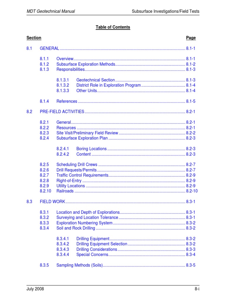 Section: MDT Geotechnical Manual | Download Free PDF | Geotechnical Engineering | Deep Foundation