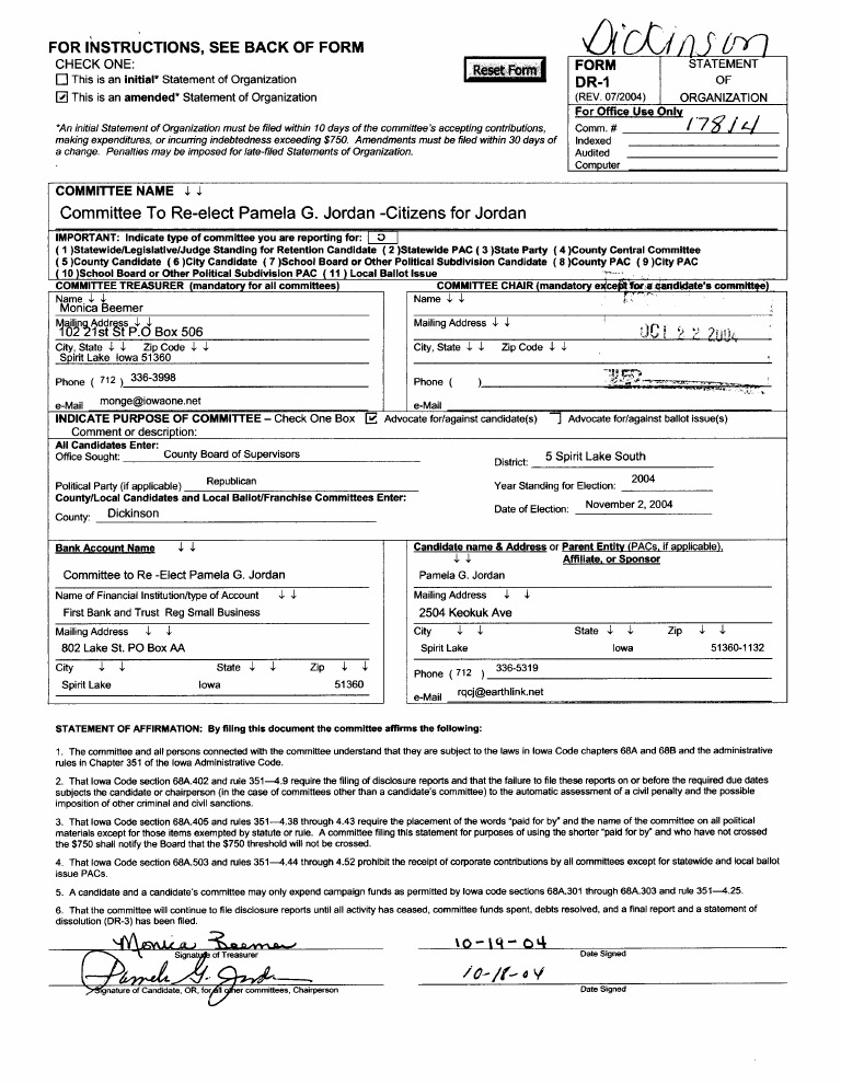 For Instructions, See Back of Form Check One: 0 Is 12 Form DR-1 | PDF ...