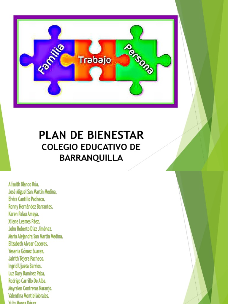 Plan de Bienestar Sector Educativo | PDF | Bienestar | Seguridad y ...