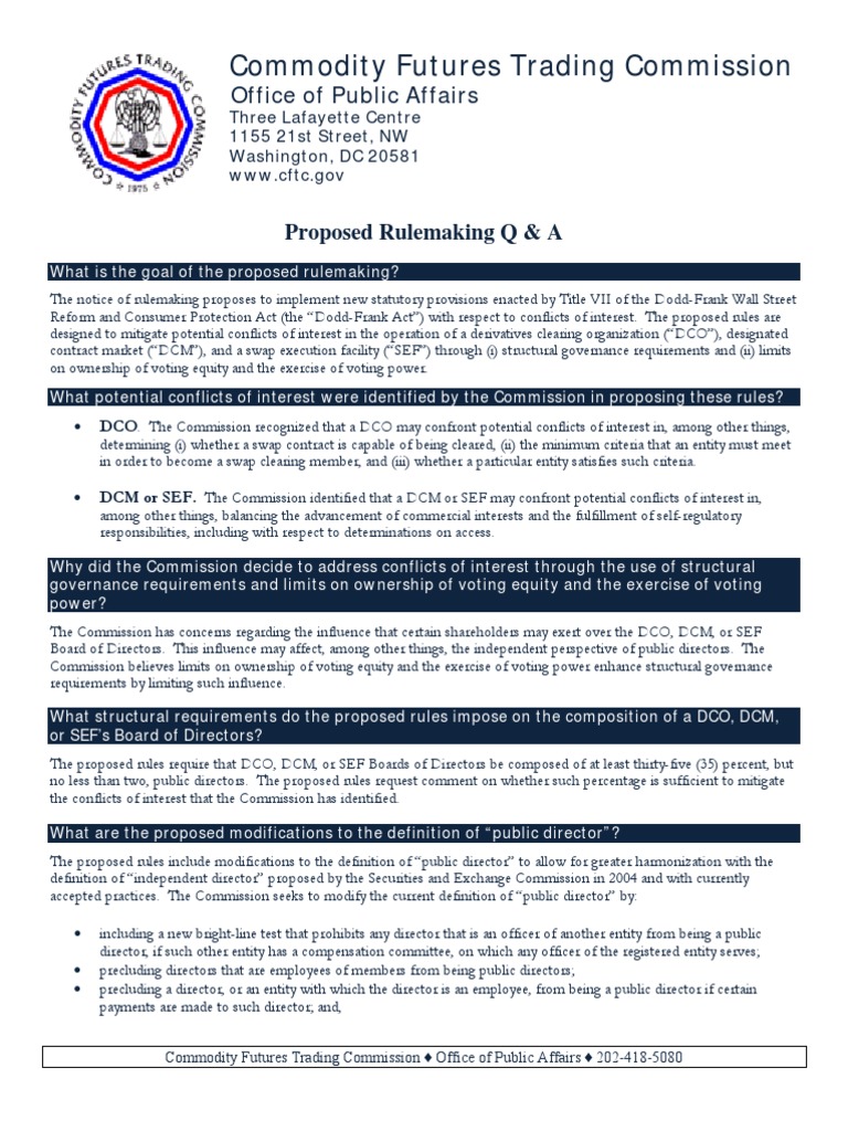 Commodity Futures Trading Commission: Office of Public Affairs | PDF ...