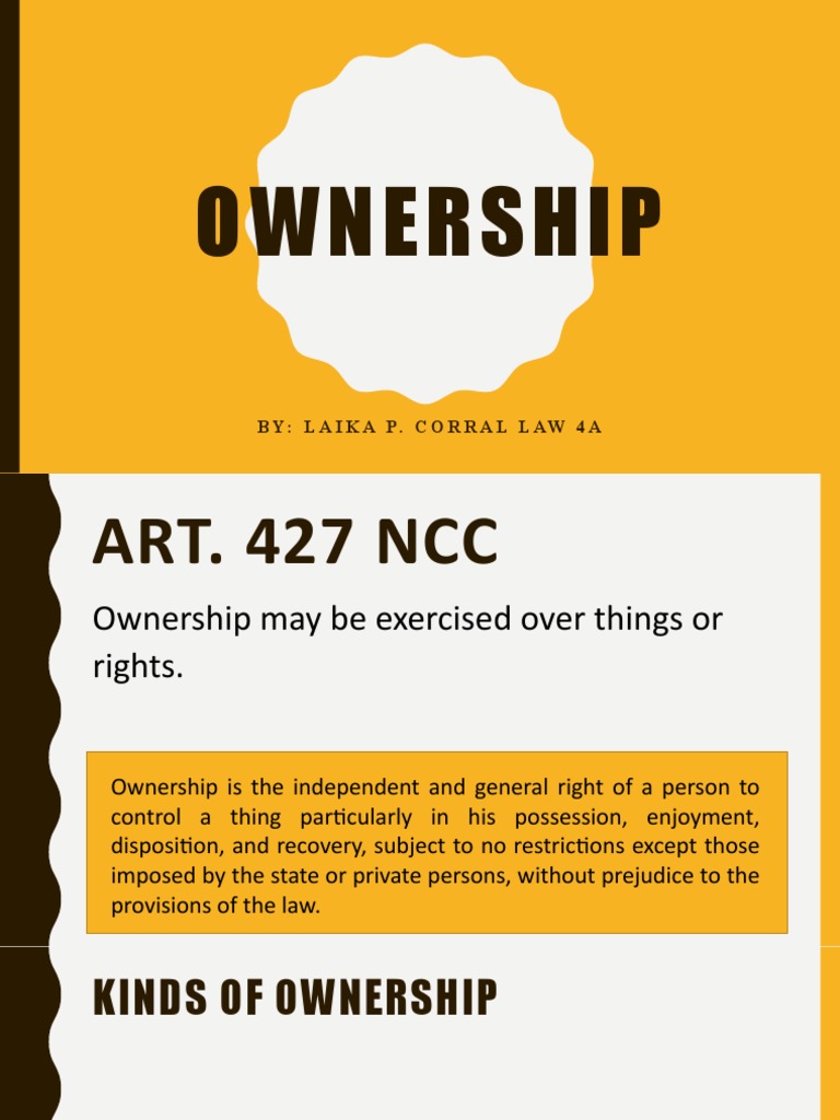 OWNERSHIP | PDF | Eminent Domain | Property