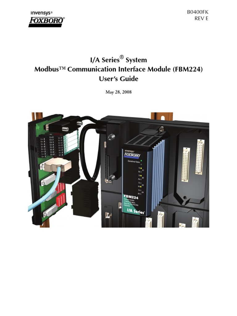 I/A Series System Modbus™ Communication Interface Module (FBM224) User's Guide | Download Free ...