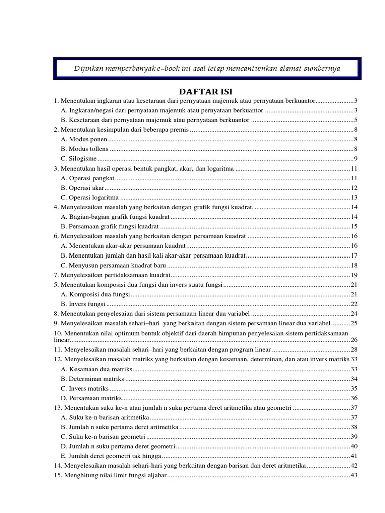 Soal Per Indikator MAT IPS | PDF