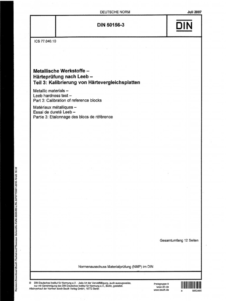 Din 50156-3 - Julio 2007 | PDF