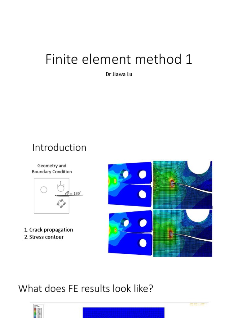 Finite Element Method 1 Dr Jiawa Lu Pdf Finite Element Method Matrix Mathematics