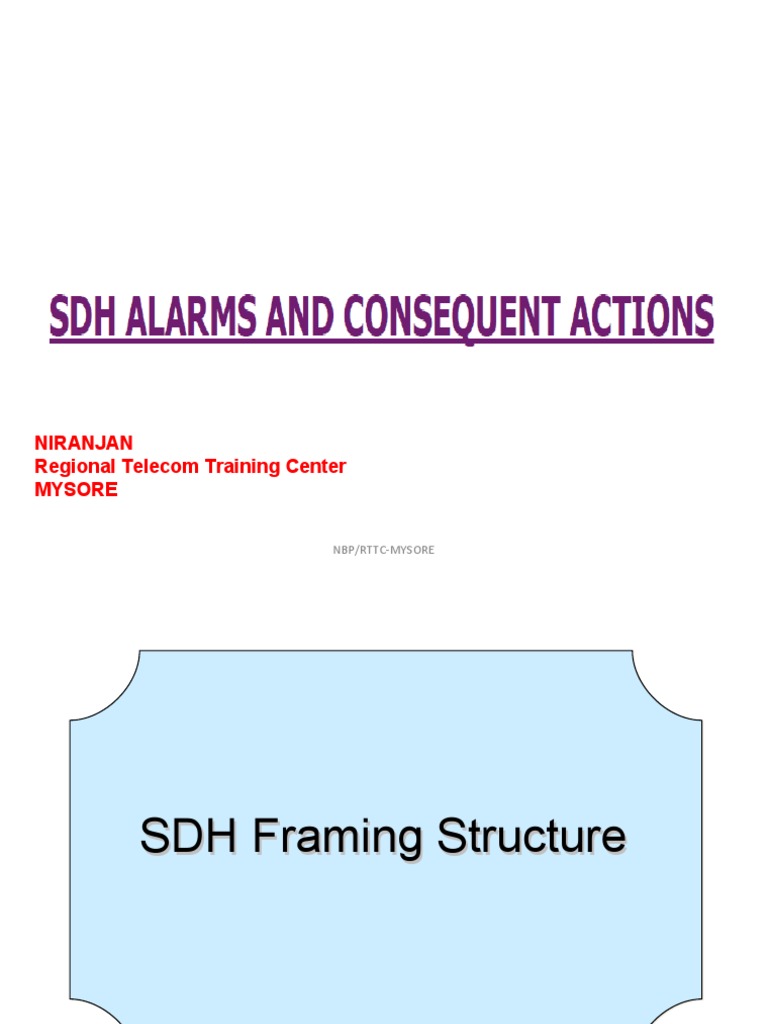 Sdhalarm Rectification | PDF | Computer Architecture | Telecommunications