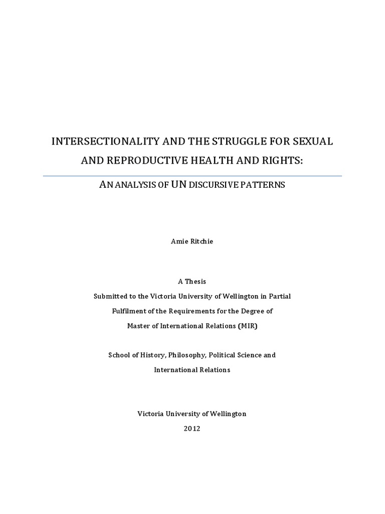 Intersectionality and The Struggle For Sexual | PDF | Intersectionality | Gender Mainstreaming
