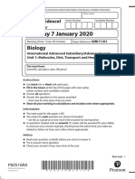 Cambridge International AS & A Level: Biology 9700/22 March 2024 | PDF ...