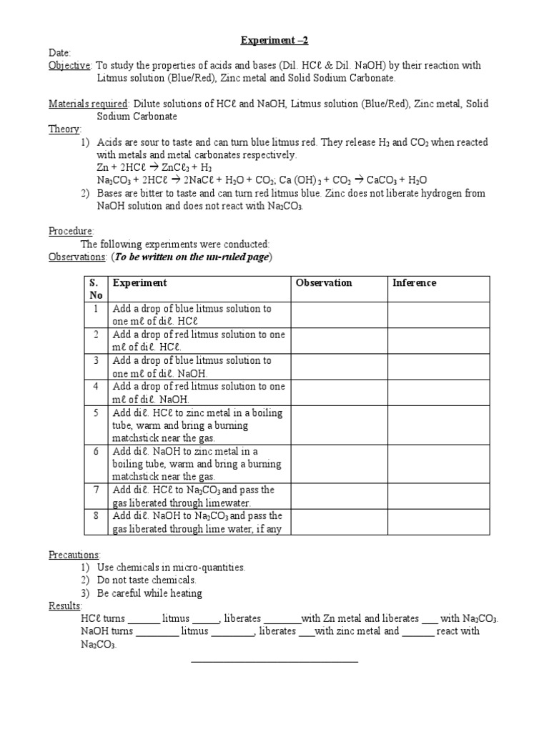 Acid Base Properties | PDF