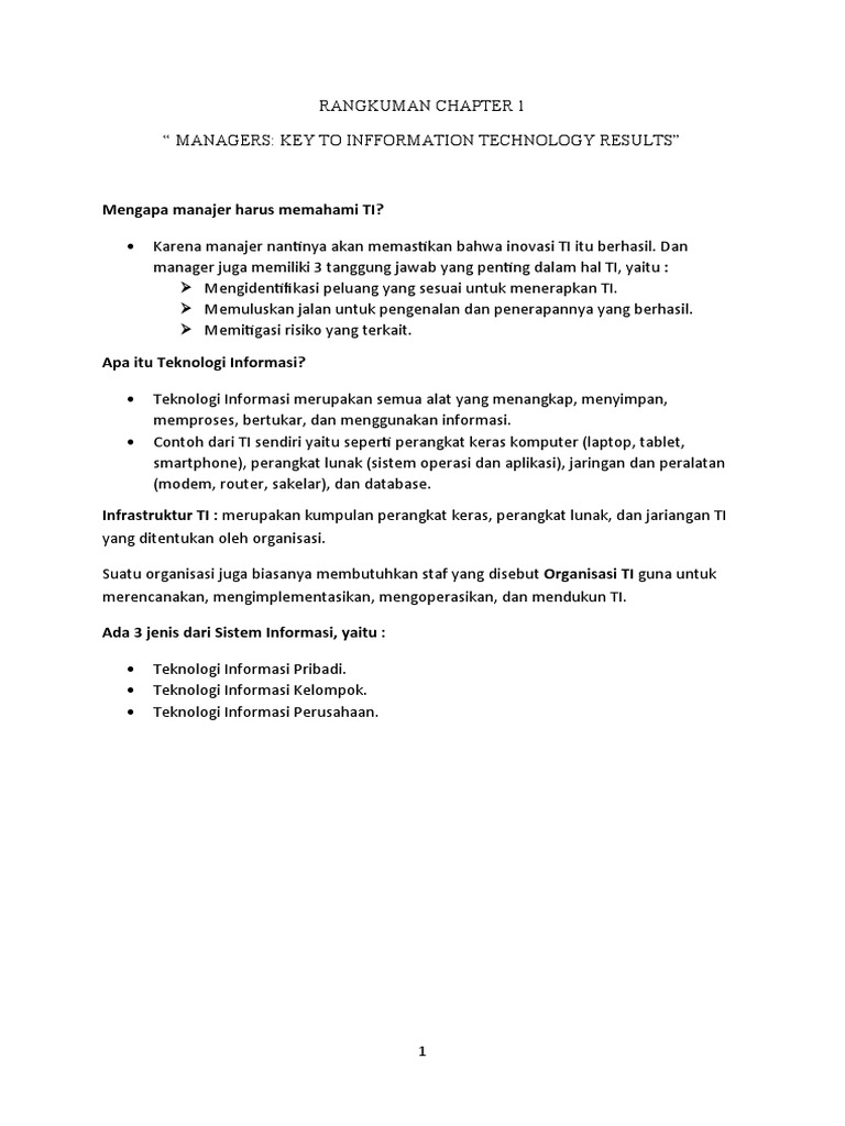 Kelompok Calendula - Resume PSSI Chapter 1 | PDF