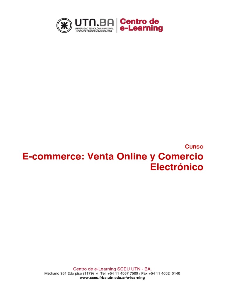 Unidad 2 - Ecomm - 2020 | PDF | Comercio electrónico | Logística