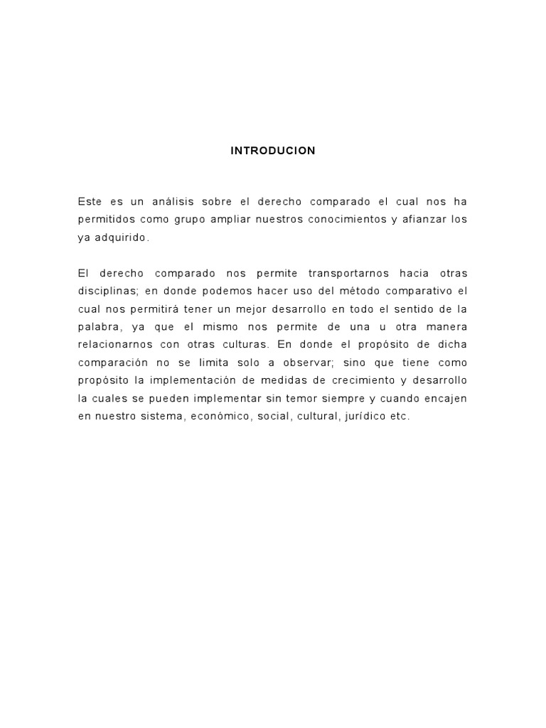 Resumen de Derecho Comparado | PDF | Ley comparativa | Ley romana