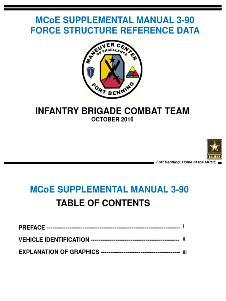 MCoE SM 3-90 Oct 2016 IBCT | PDF | Combat Vehicles | Land Vehicles
