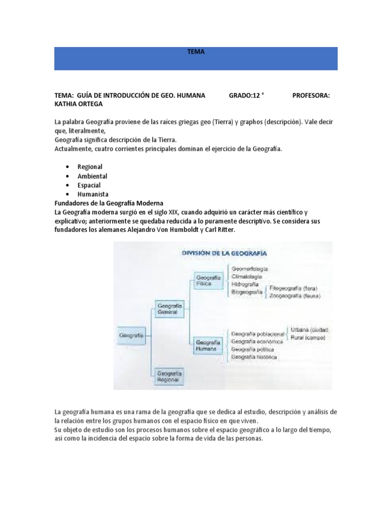 Introducción a la Geografía Humana | PDF | Geografía | Science