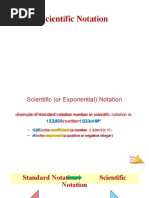 Scientific Notation Calculations Cheat Sheet | PDF