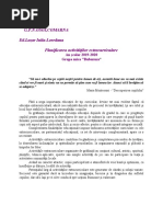 Planificarea Activitatilor Extracurriculare 20232024 | PDF