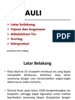 Panduan Skoring Tes Pauli | PDF