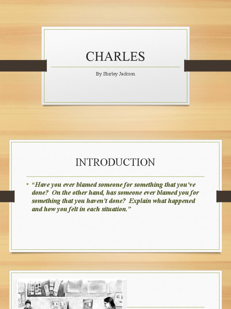 Charles: by Shirley Jackson | PDF | Narration | Psychological Concepts