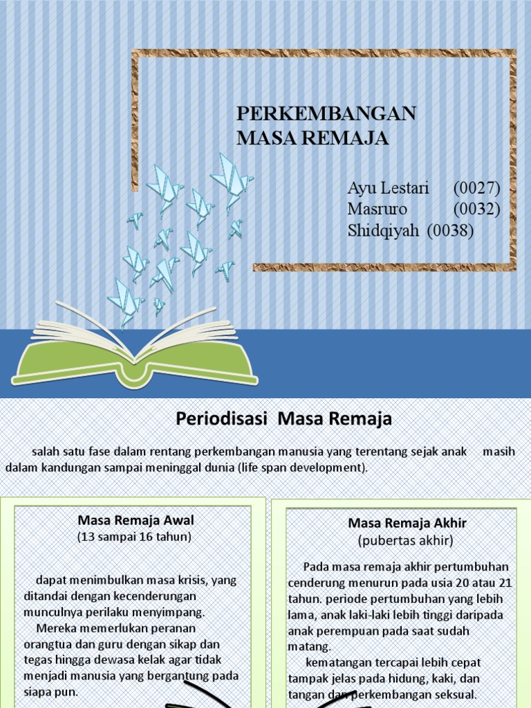 Perkembangan Masa Remaja dan Tugasnya | PDF