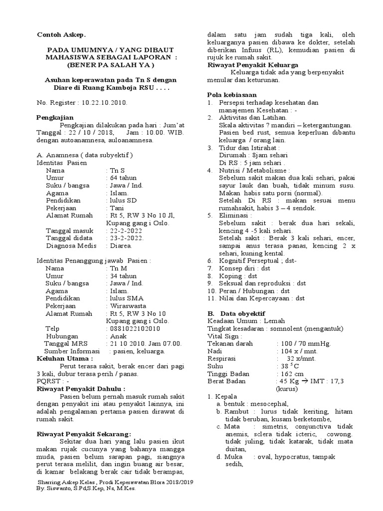 Contoh ASkep | PDF