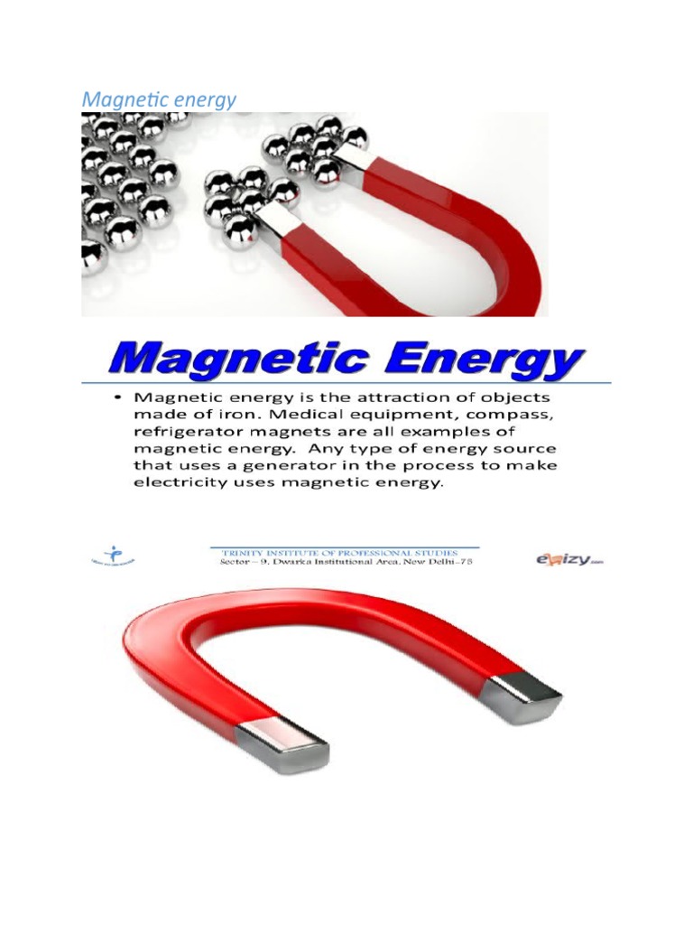 Magnetic Energy | PDF