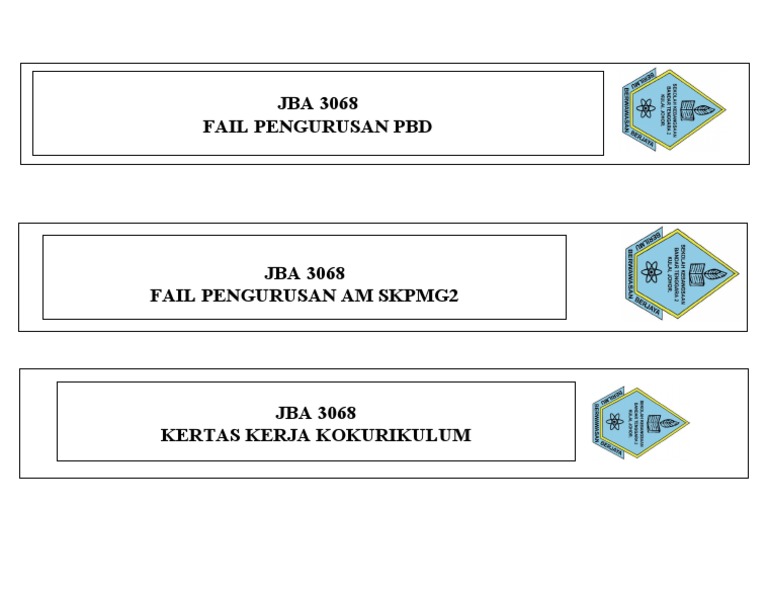 Tulang Fail 1 Inci Setengah | PDF
