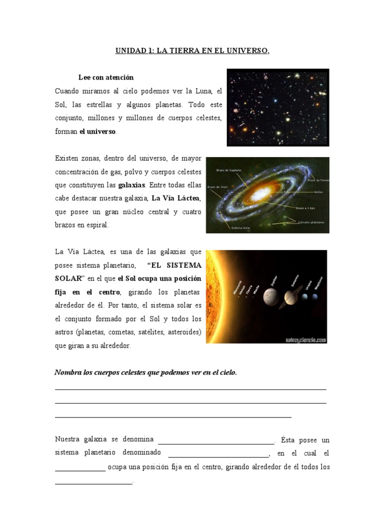 Introducción al Sistema Solar | PDF | Ciencia y matemáticas
