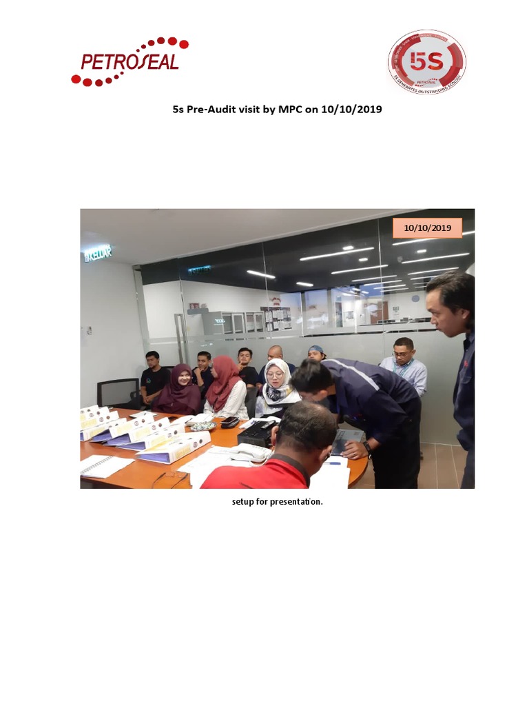 5s Pre-Audit Visit by MPC On 10/10/2019 | PDF