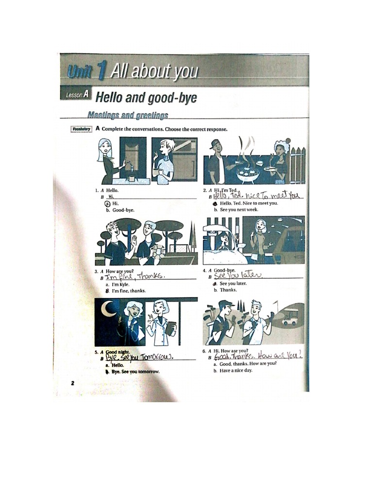 Unidad 1 Workbook | PDF