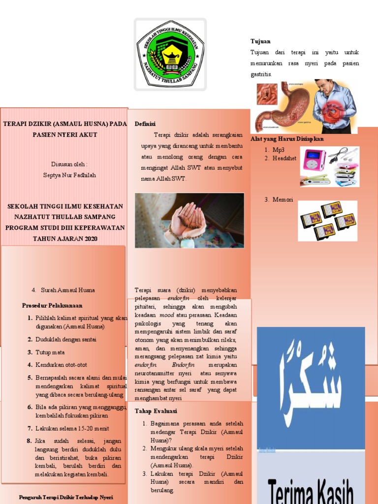 Leaflet Terapi Dzikir | PDF