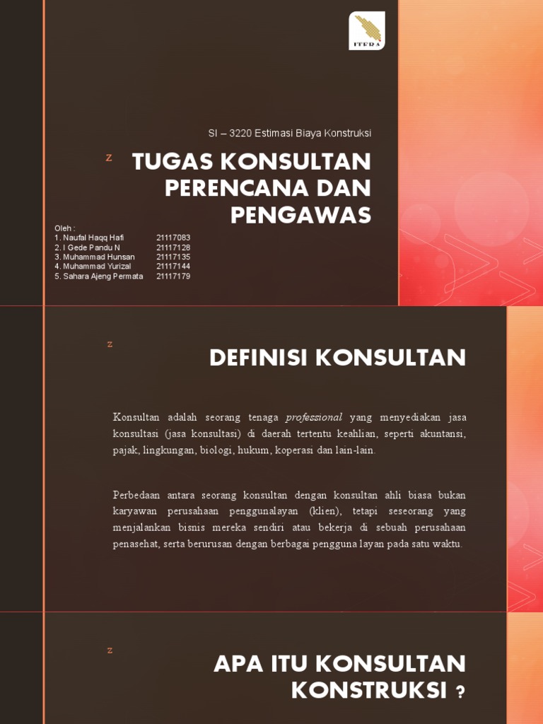 Konsultan Perencana Dan Pengawas | PDF