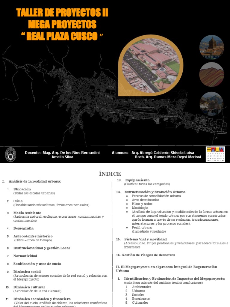 Presentacion Megaproyectos Cusco | PDF | Ultravioleta | Humedad