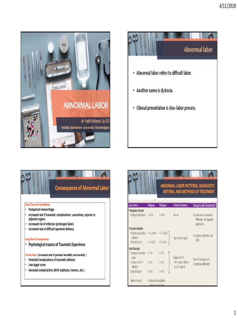 Abnormal Labor Abnormal Labor | PDF | Childbirth | Caesarean Section