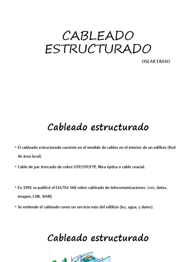 Introducción al Cableado Estructurado | PDF | Redes | Bienes manufacturados