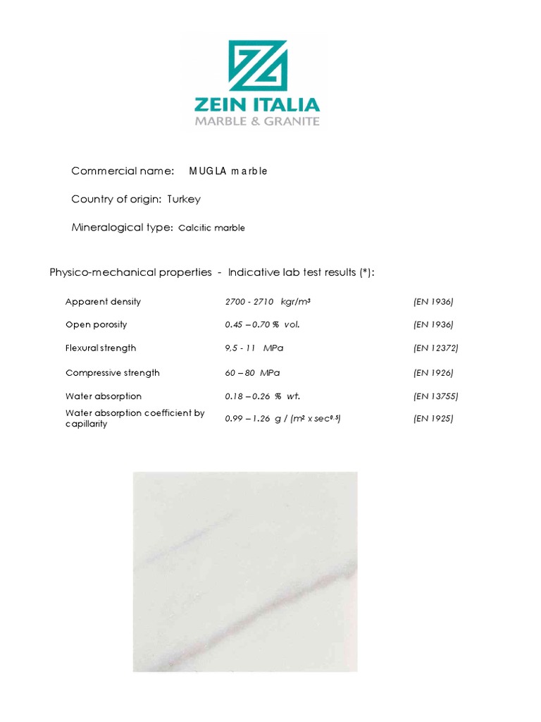 MUGLA - Technical Data Sheet | PDF