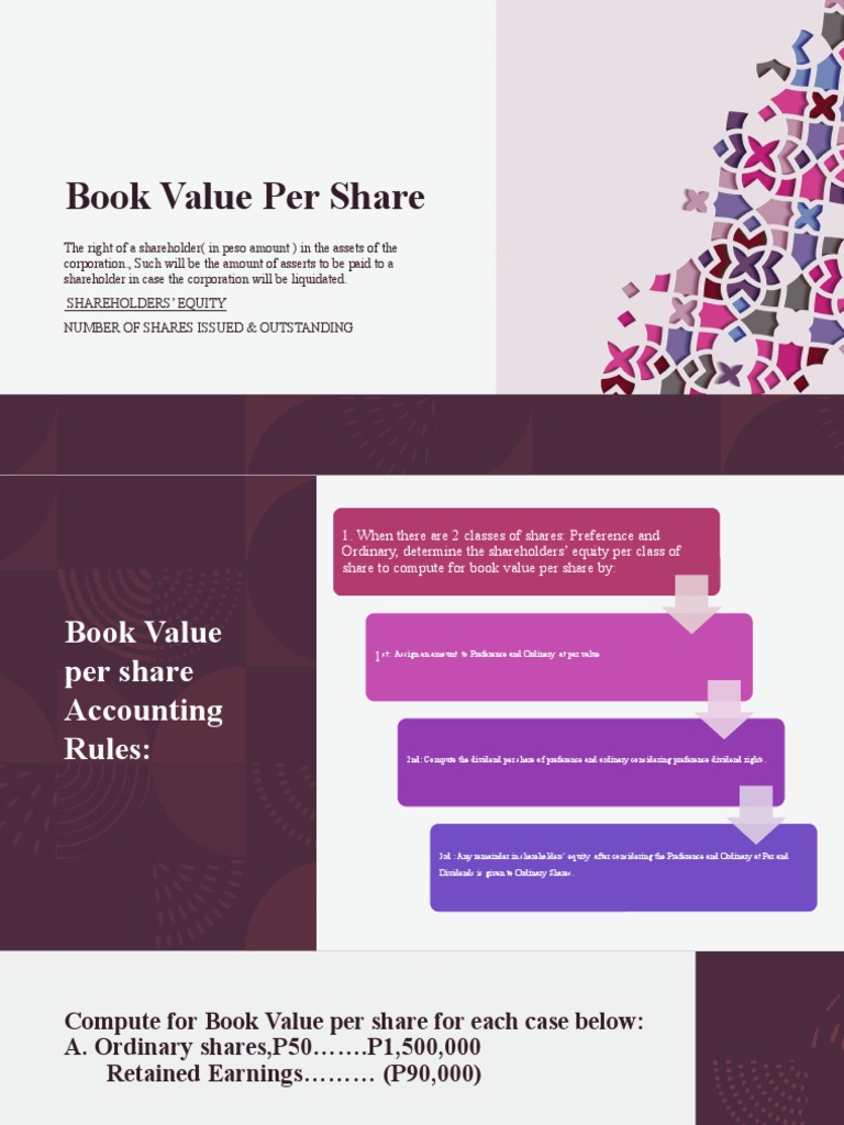 Book Value Per Share Etc | PDF | Equity (Finance) | Common Stock