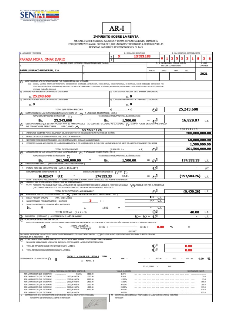 ISLR | PDF | Impuestos | Finanzas del gobierno